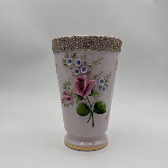 Lefton | Accents | Vintage Lefton Vase Floral Pattern Hand Painted ...